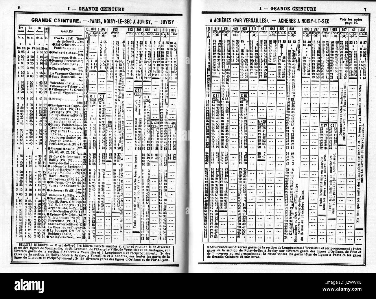 Chaix 1914 GdeCeinture Stock Photo - Alamy