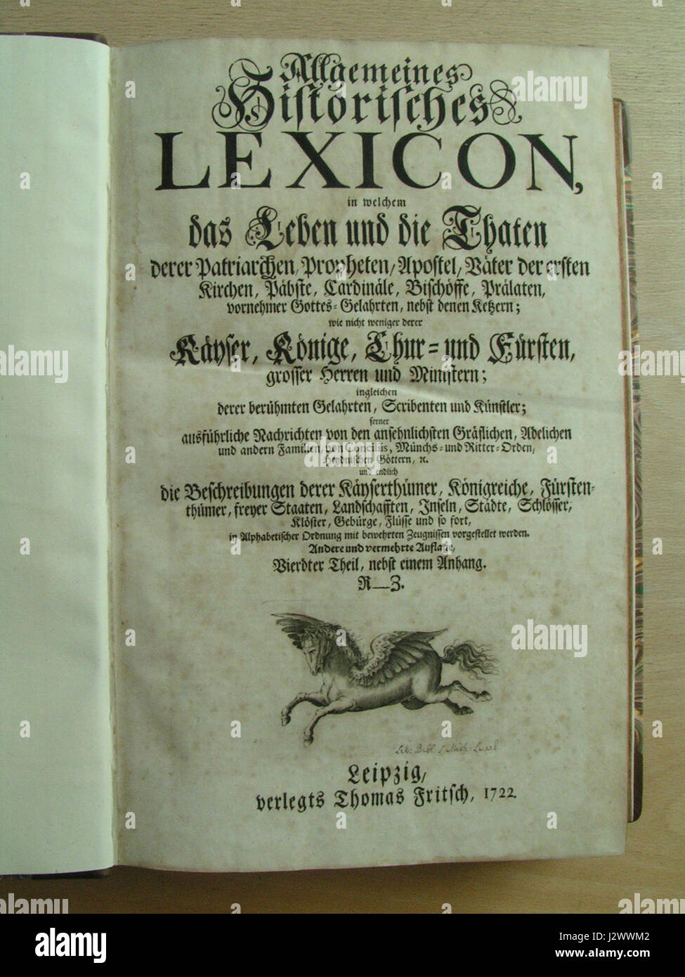 *Allgemeines Historisches Lexicon* (1722) is a comprehensive historical ...