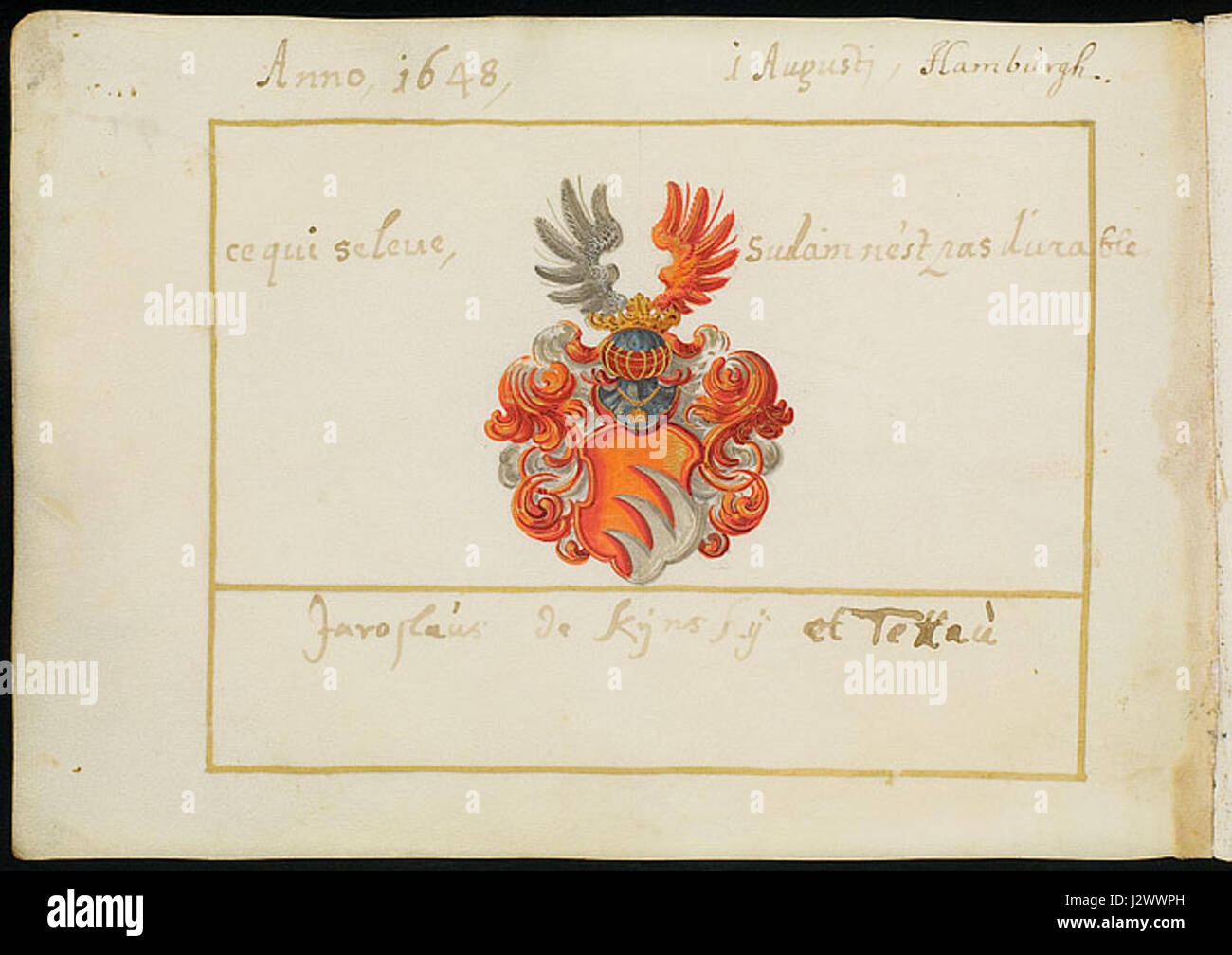 The 'Album amicorum' of Michael van Meer is a historical collection of ...