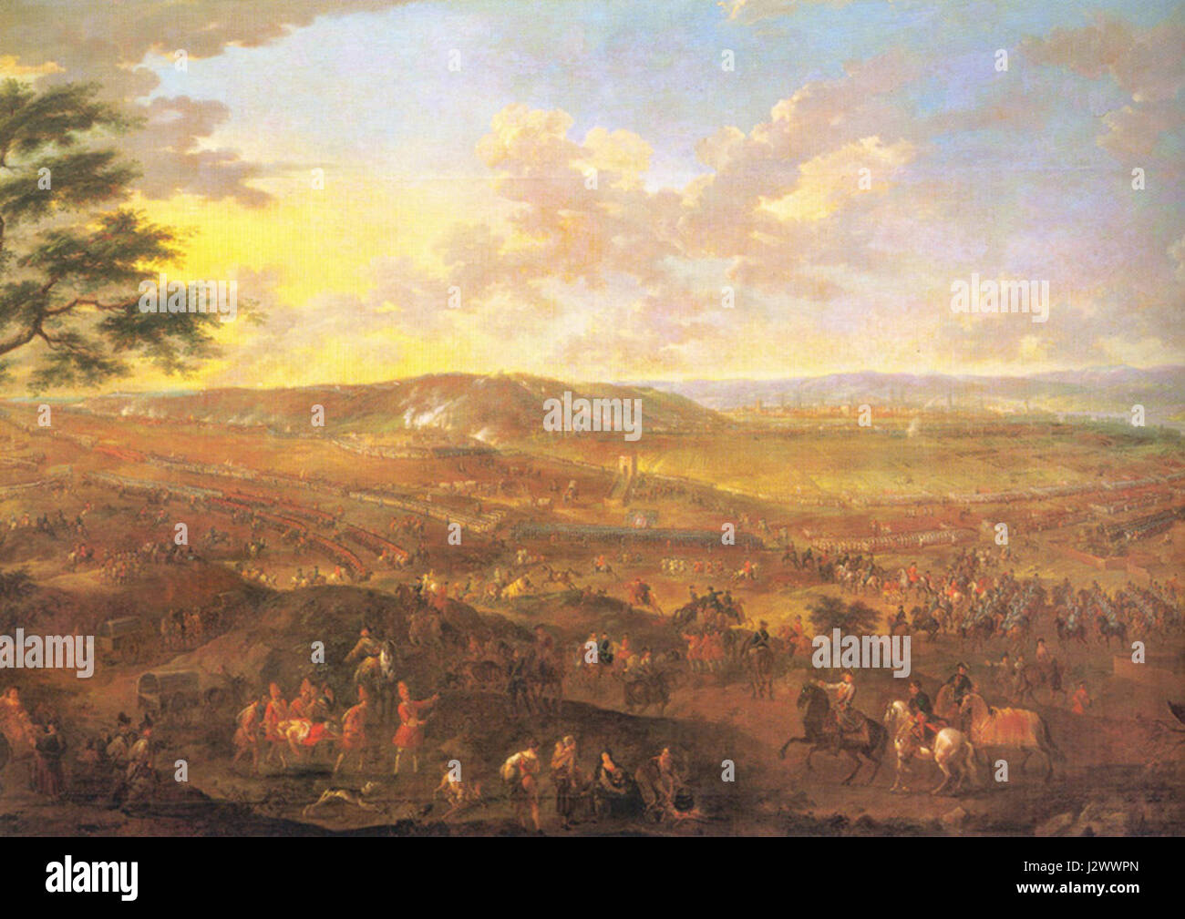 Batalla de Zaragoza-1710 Stock Photo - Alamy