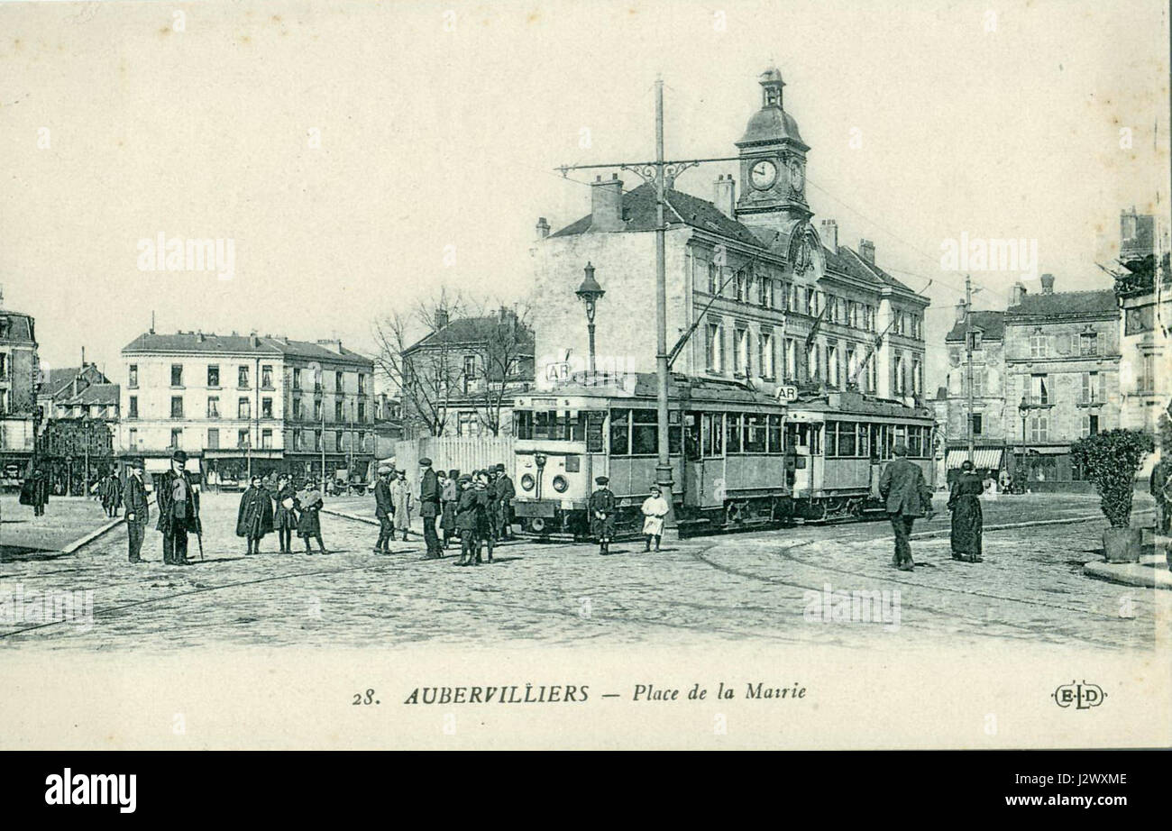 Aubervilliers map hi-res stock photography and images - Alamy