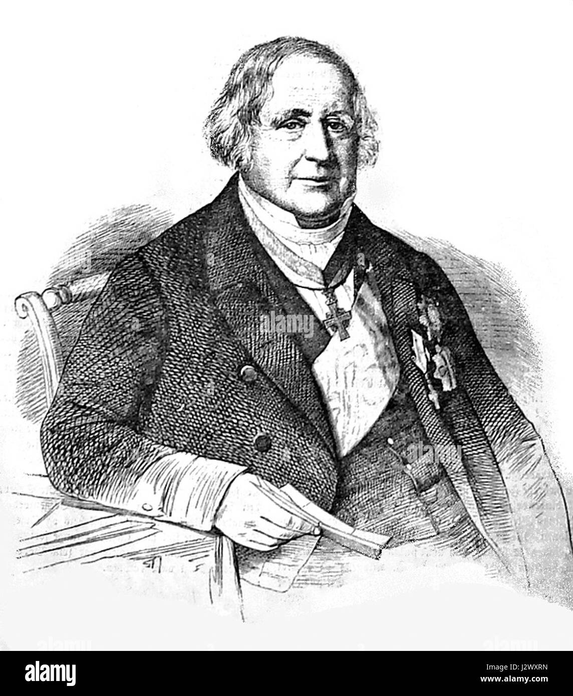 Adam Wilhelm Moltke1859 Stock Photo - Alamy