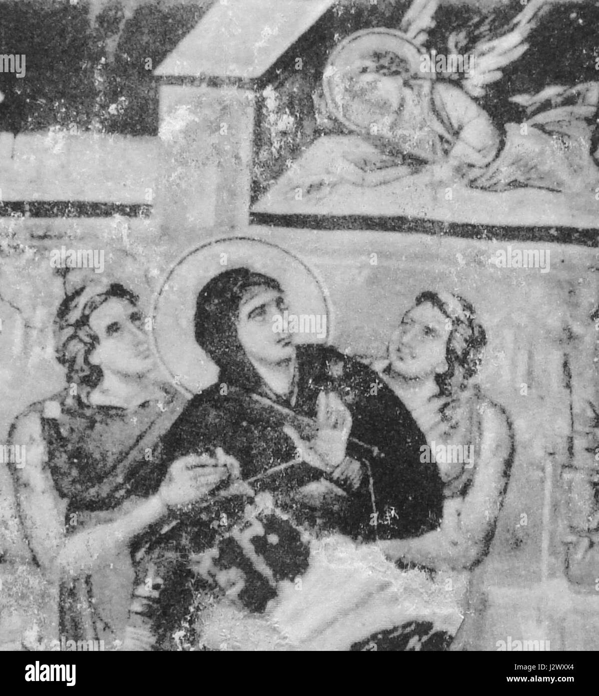 Ancient mural painting wall Black and White Stock Photos & Images - Alamy