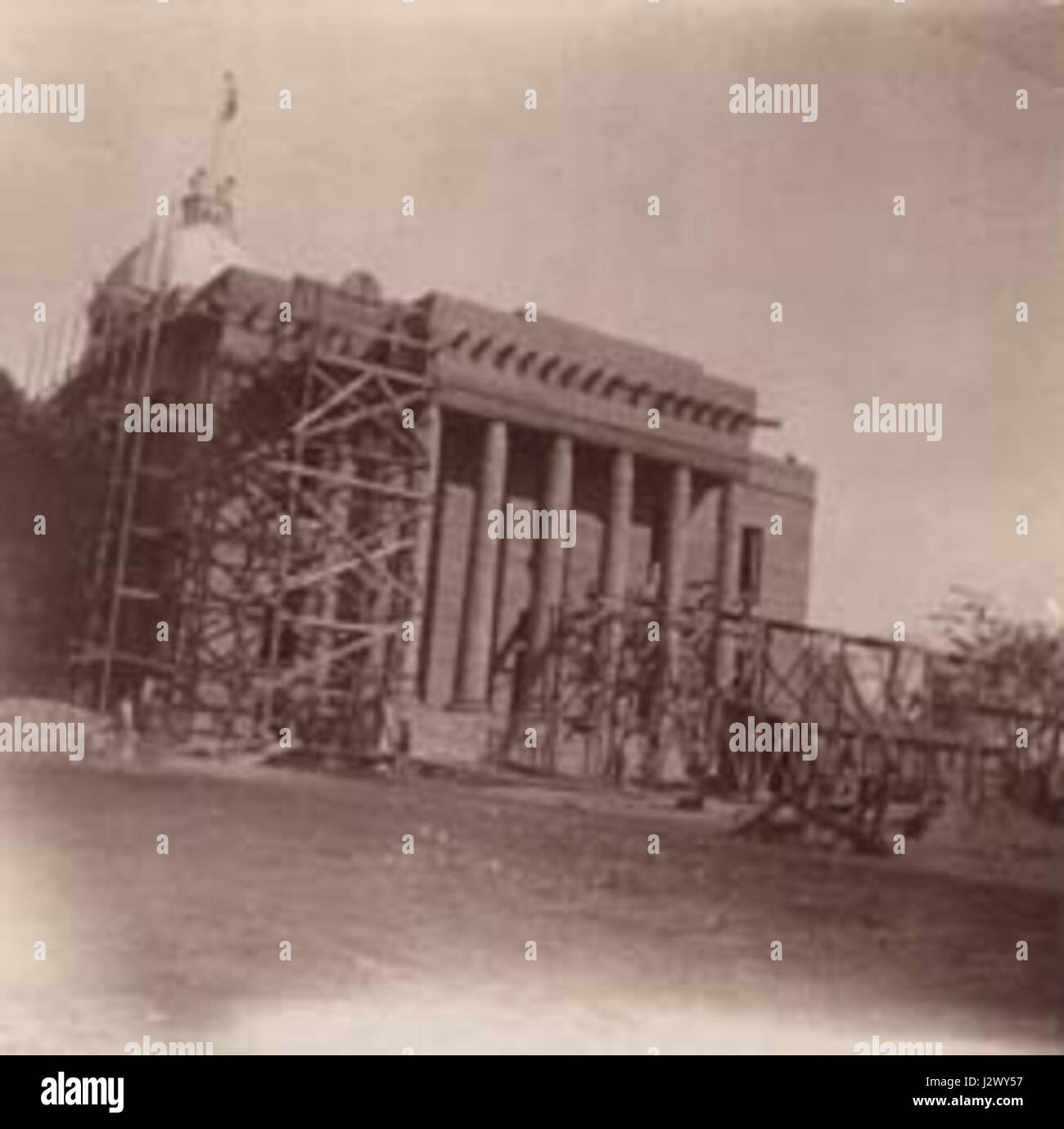 Alabama Capitol South Wing construction Stock Photo - Alamy