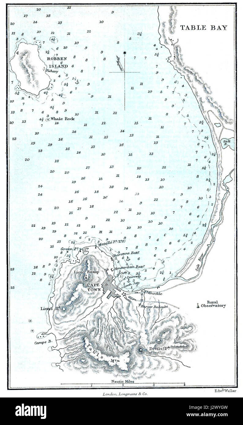 Map of table bay hi-res stock photography and images - Alamy