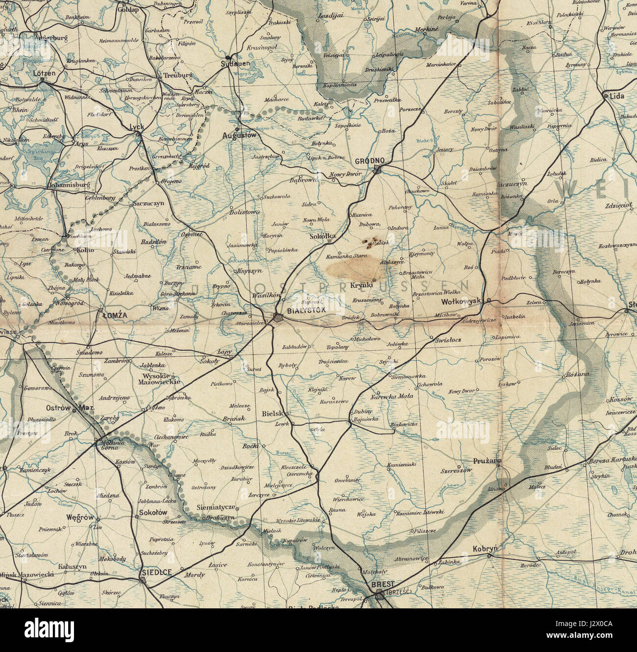 Map of bialystok hi-res stock photography and images - Alamy