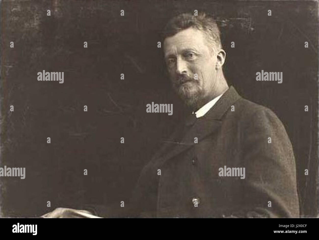 This portrait of August Jerndorff, painted by Frederik Riise, captures ...