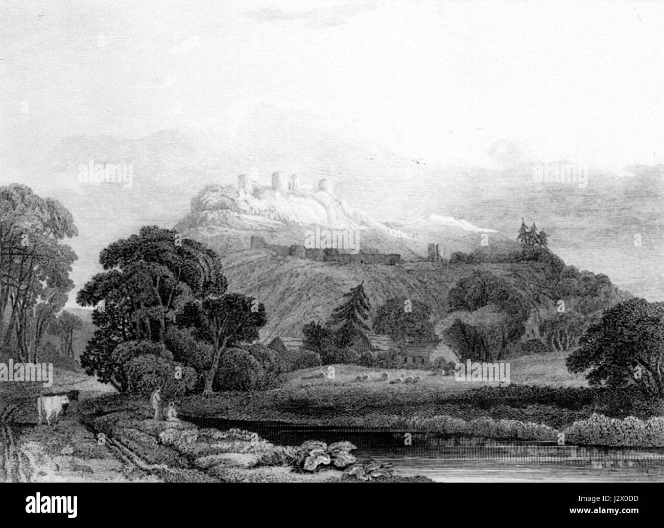 Beeston castle england Black and White Stock Photos & Images - Alamy