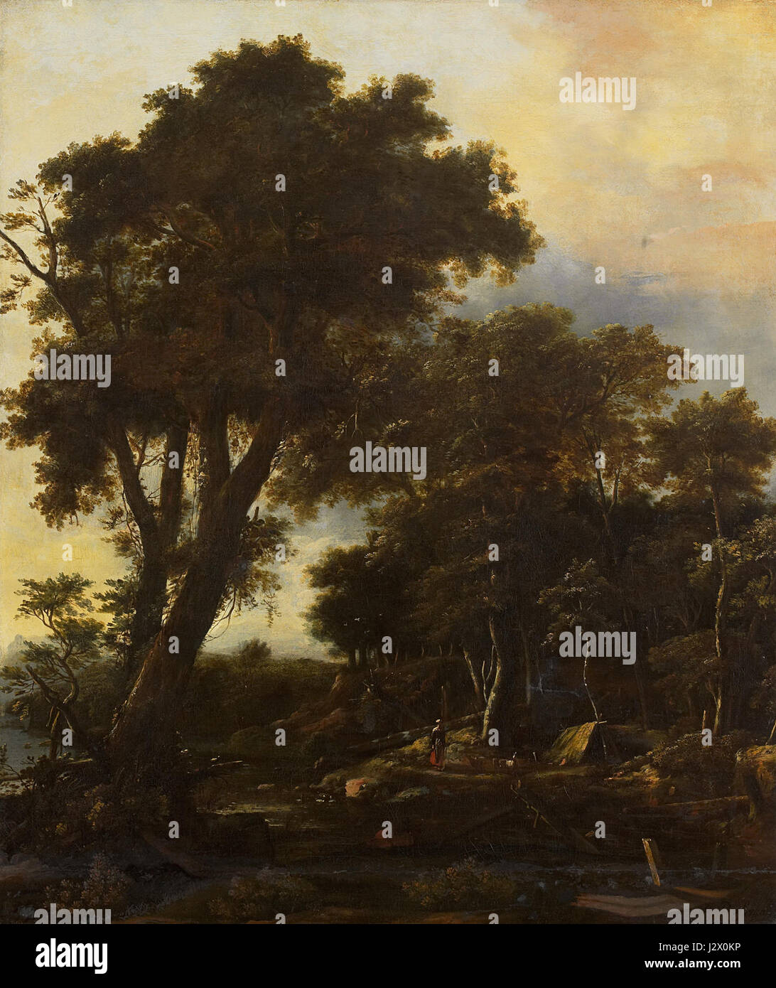 'Boslandschap met hut' is a Dutch painting housed in the Rijksmuseum ...