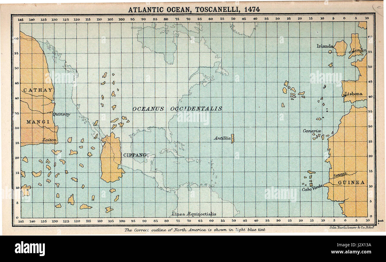 Toscanelli map hi-res stock photography and images - Alamy