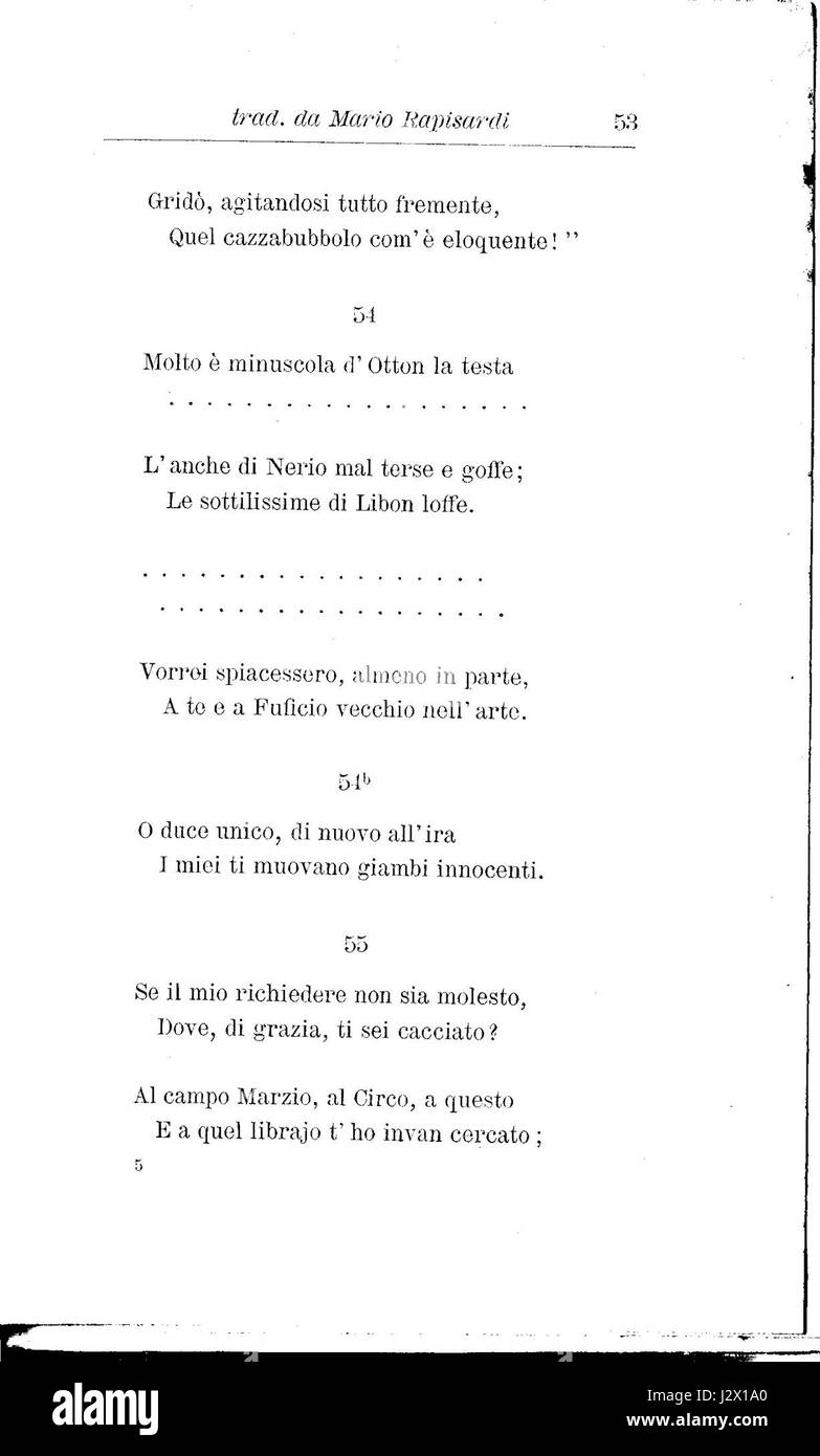 This manuscript features a poem by Catullus, a Roman poet from the late ...