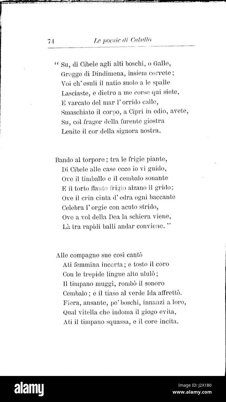 Catullo 074 refers to a specific work or poem by the Roman poet ...