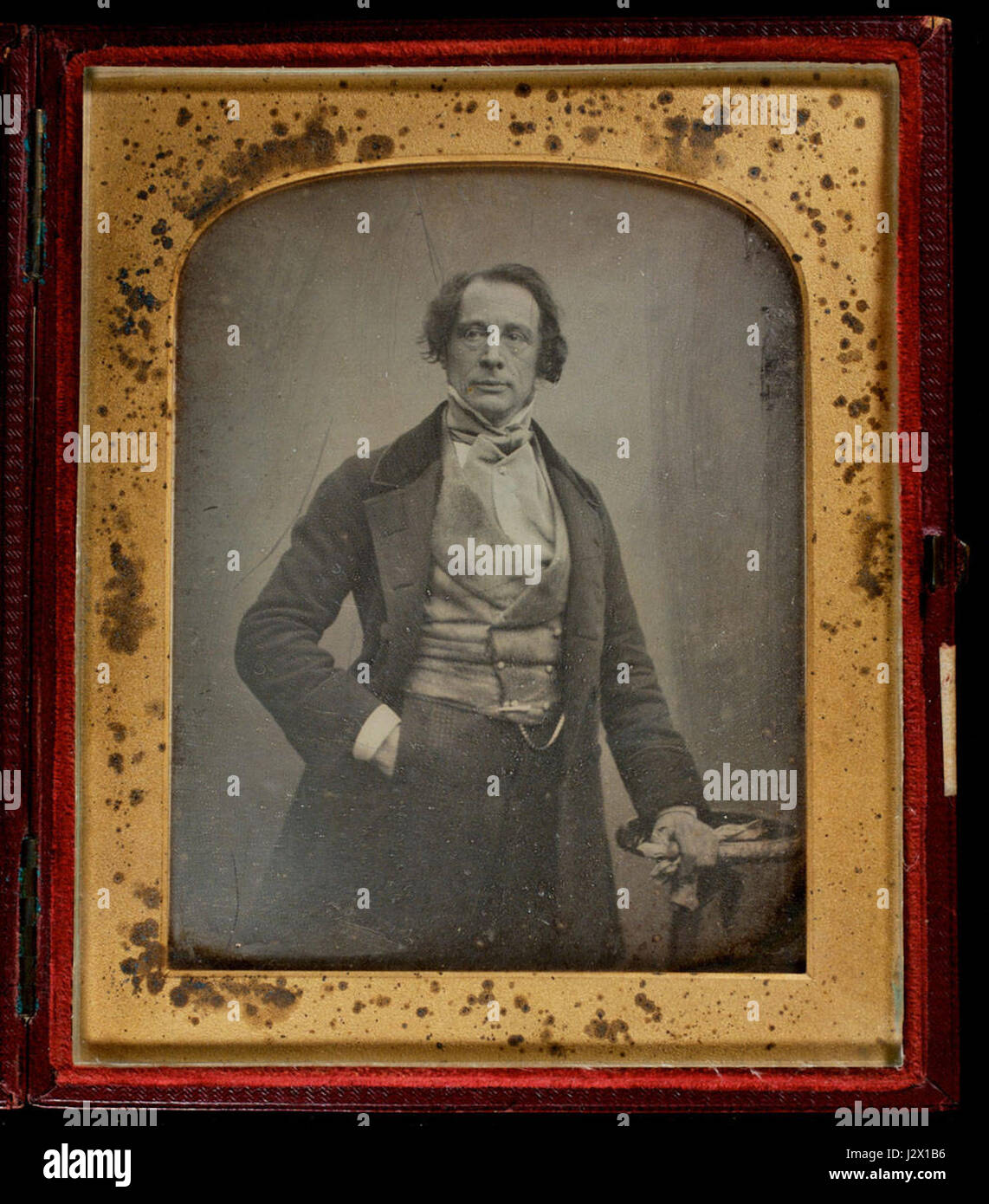 Charles Dickens by Claudet, 1852 Stock Photo - Alamy