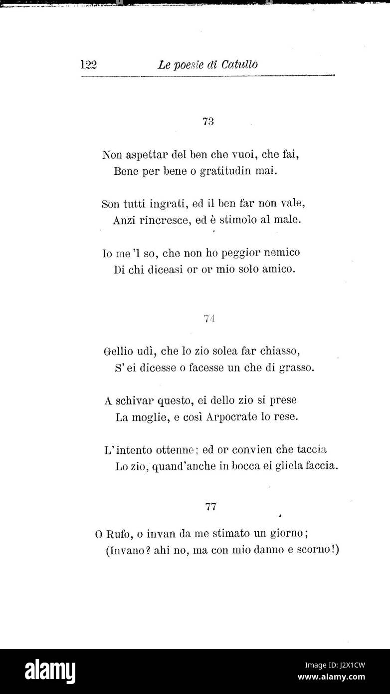 Catullo 122 refers to a poem written by the Roman poet Catullus, part ...