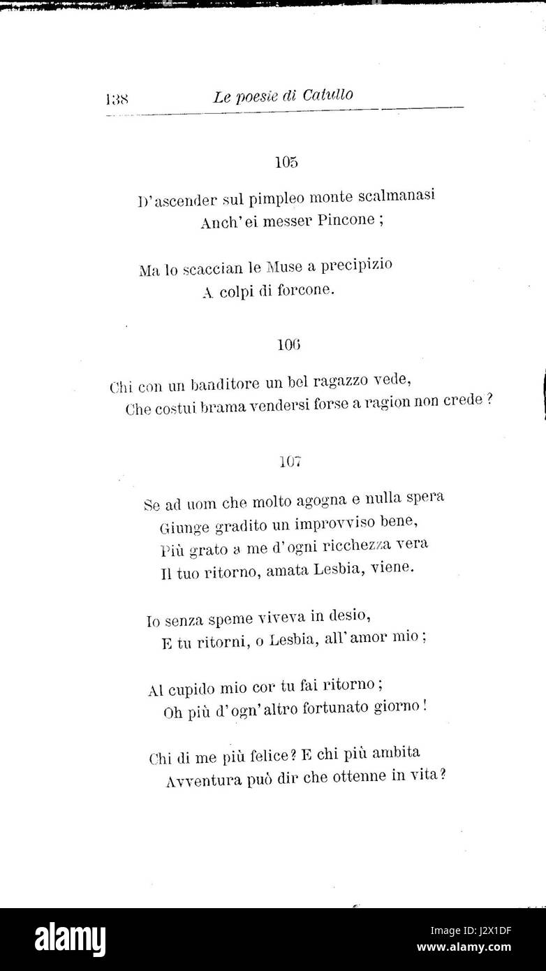 Catullo 138 refers to a poem by the Roman poet Catullus, known for its ...