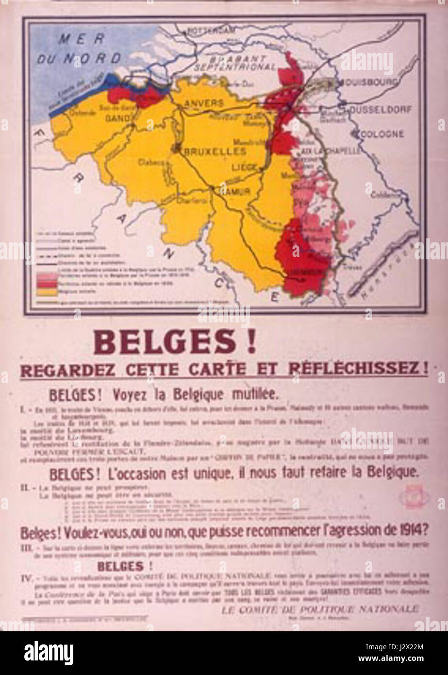Belgium post war map hi-res stock photography and images - Alamy