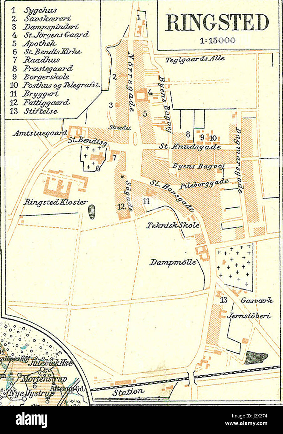 Ringsted map hi-res stock photography and images - Alamy