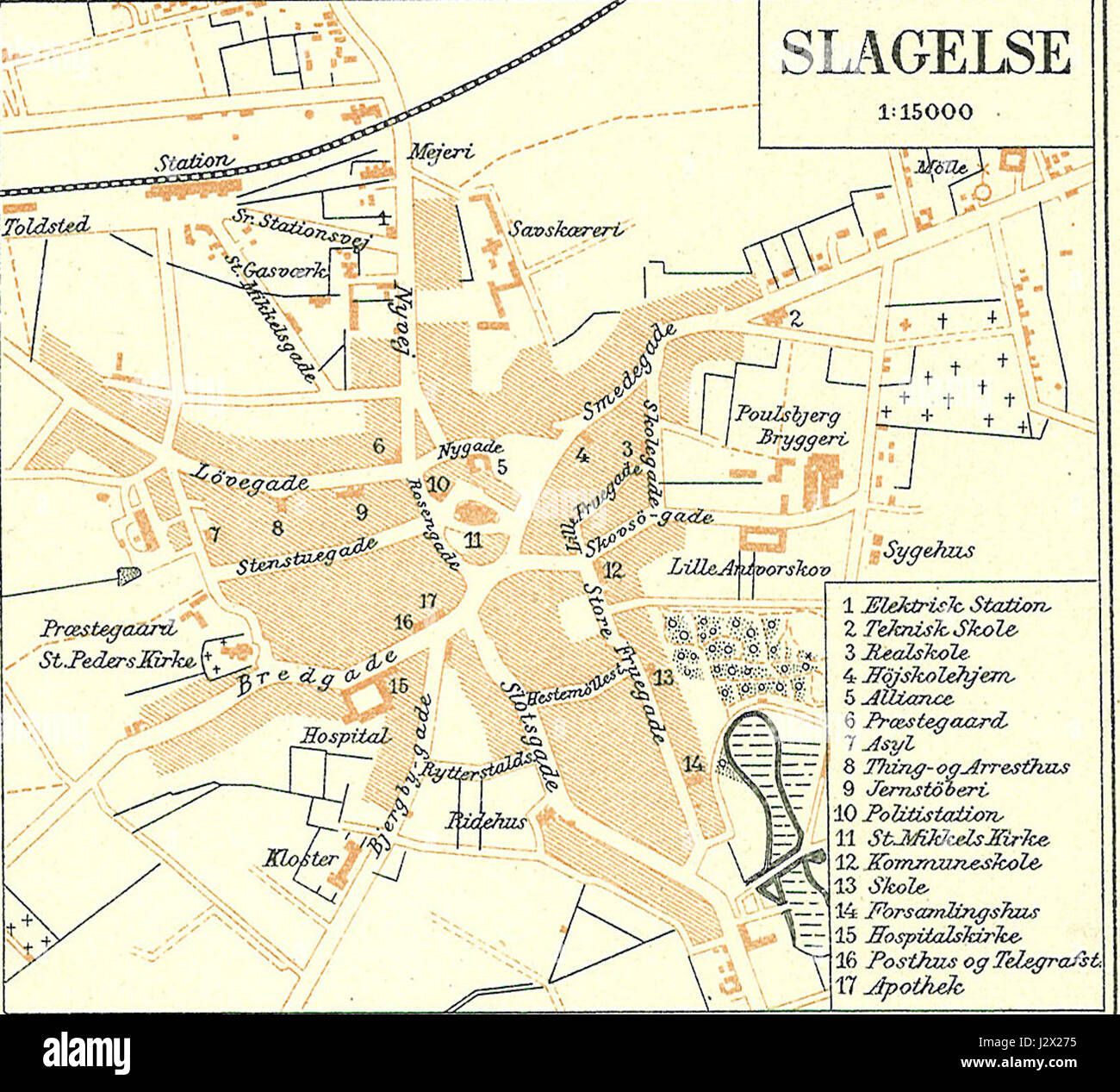 Map of slagelse hi-res stock photography and images - Alamy
