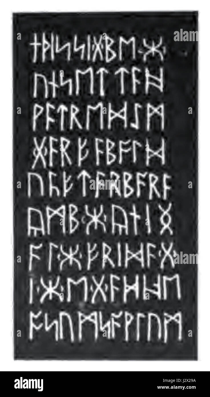 Anglo saxon runes hi-res stock photography and images - Alamy