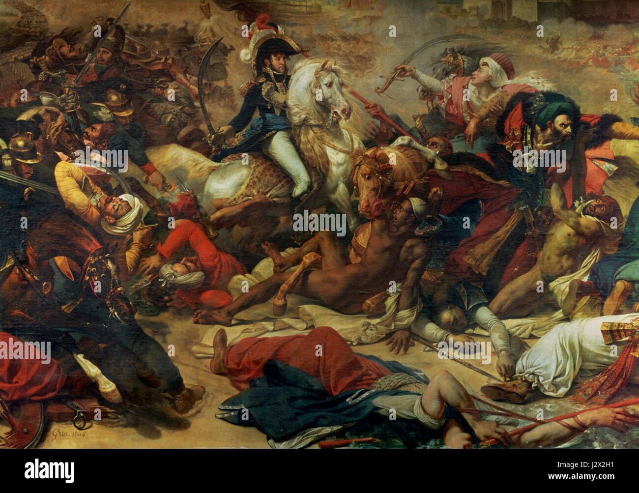 Antoine Grosâ€™s painting 'The Battle of Aboukir' depicts the 1799 ...