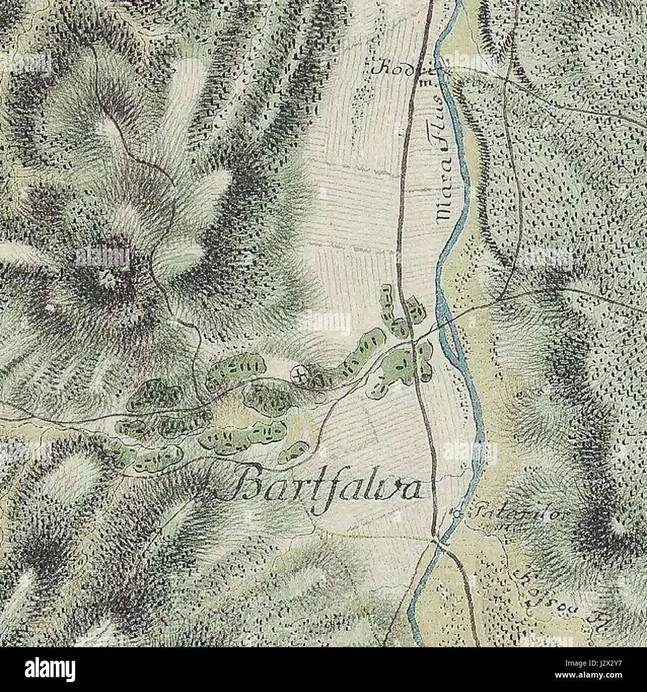 Berbesti 1782-85.harta iosefina Stock Photo - Alamy