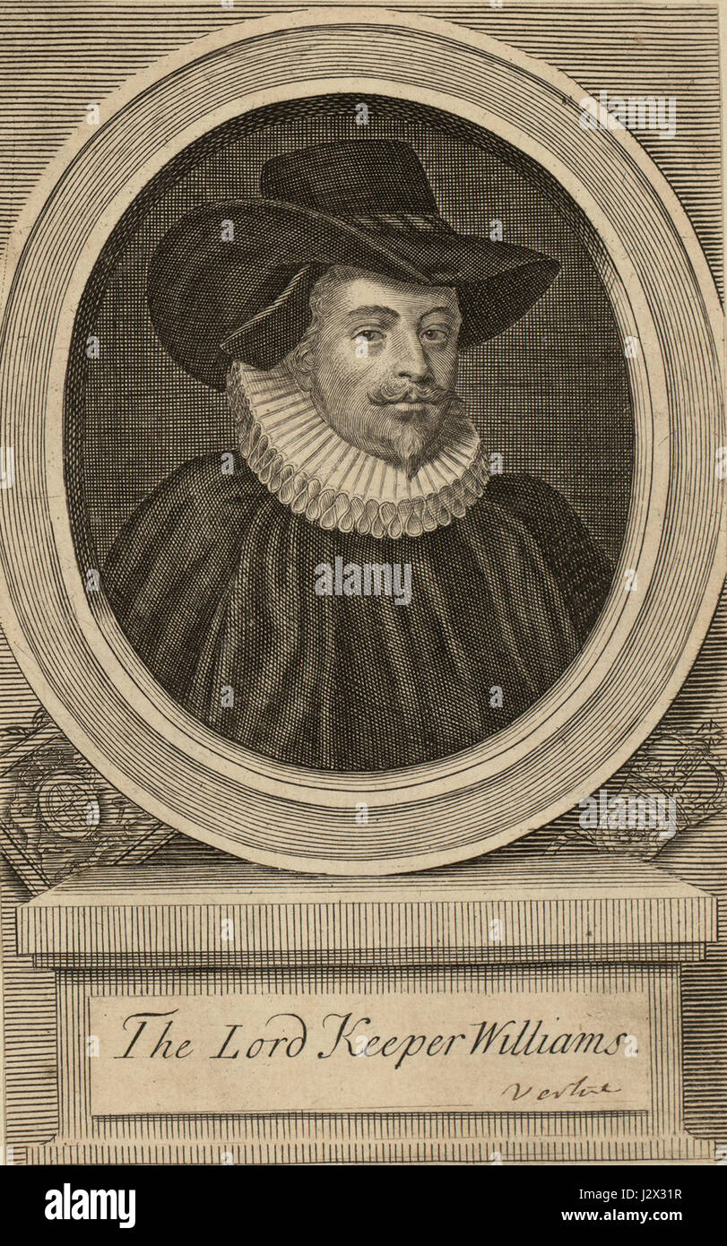 Archbishop John Williams 1582 - 1650 engraving Stock Photo - Alamy