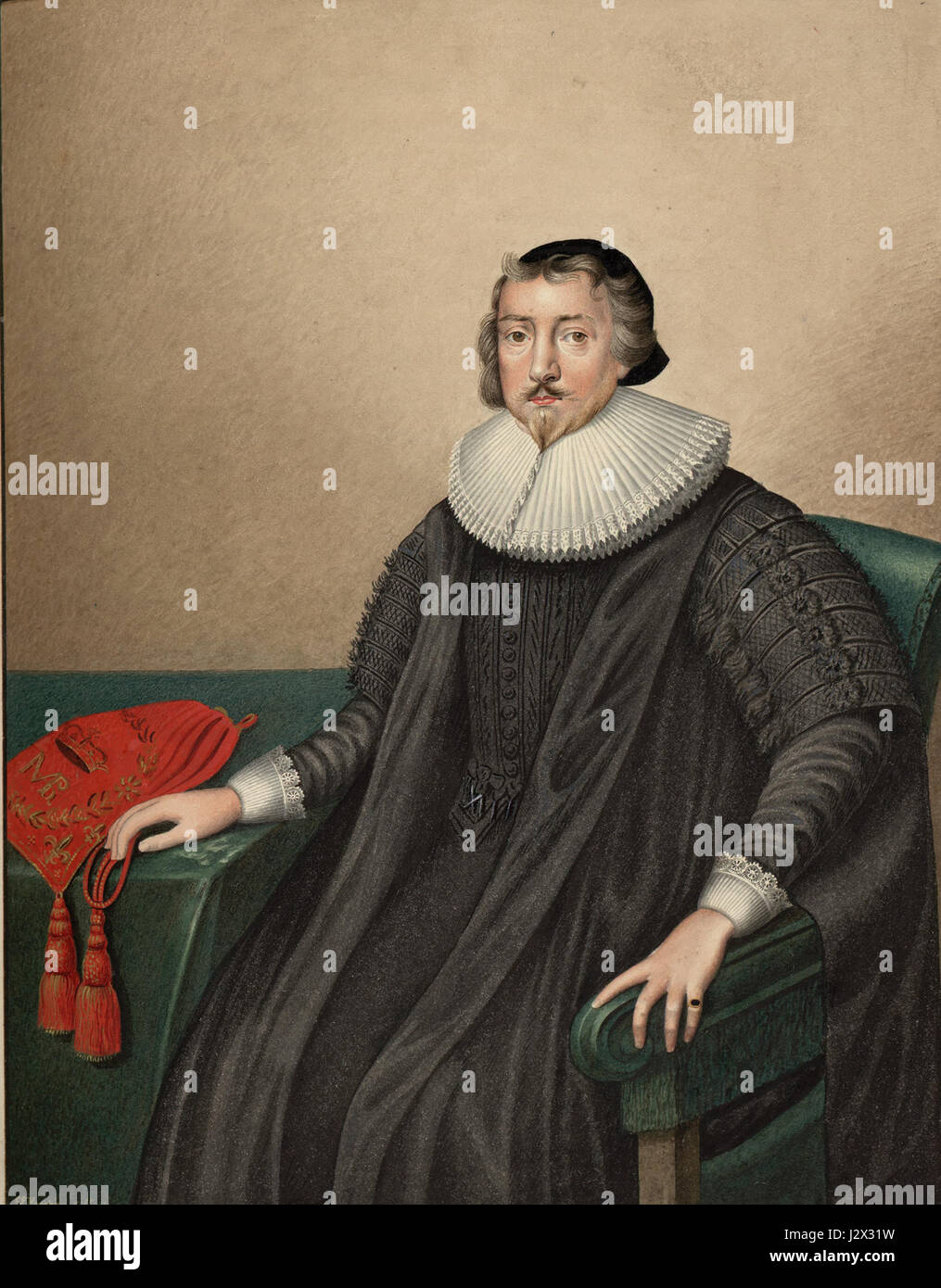 Archbishop John Williams 1582 - 1650 portrait Stock Photo - Alamy