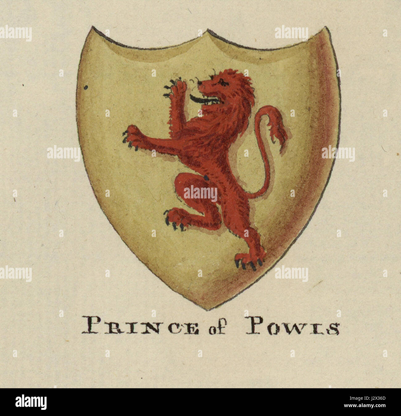 Powis coat of arms hi-res stock photography and images - Alamy