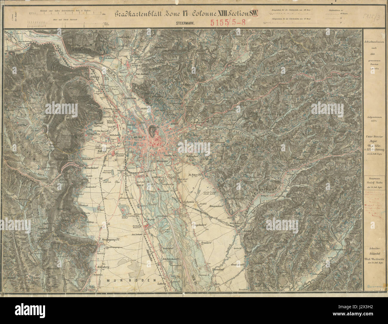 A reference to 'Aufnahmeblatt 5155-3,' likely a map, record, or document from 1879. This could ...