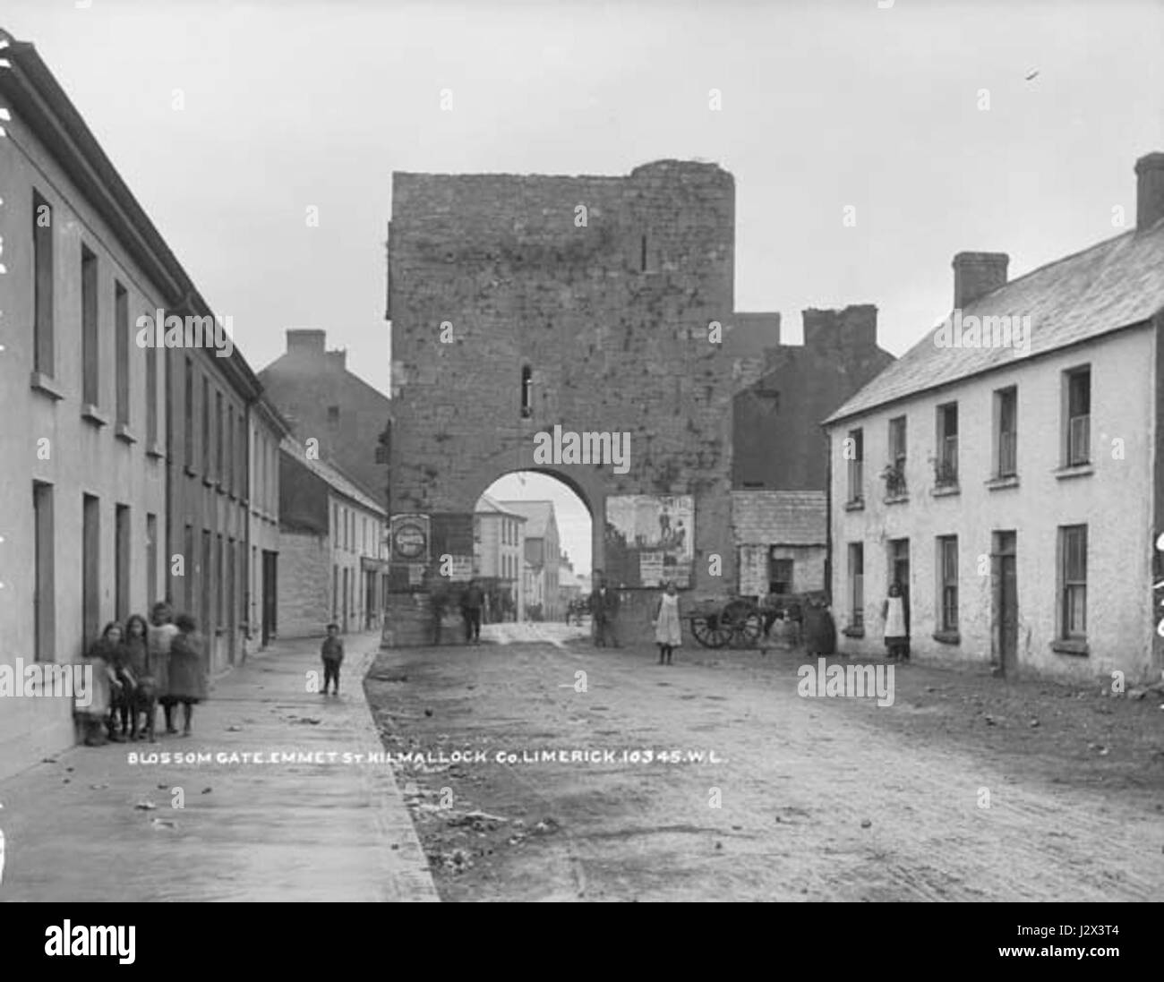 Blossom Gate in Kilmallock, County Limerick, Ireland, is a historical ...