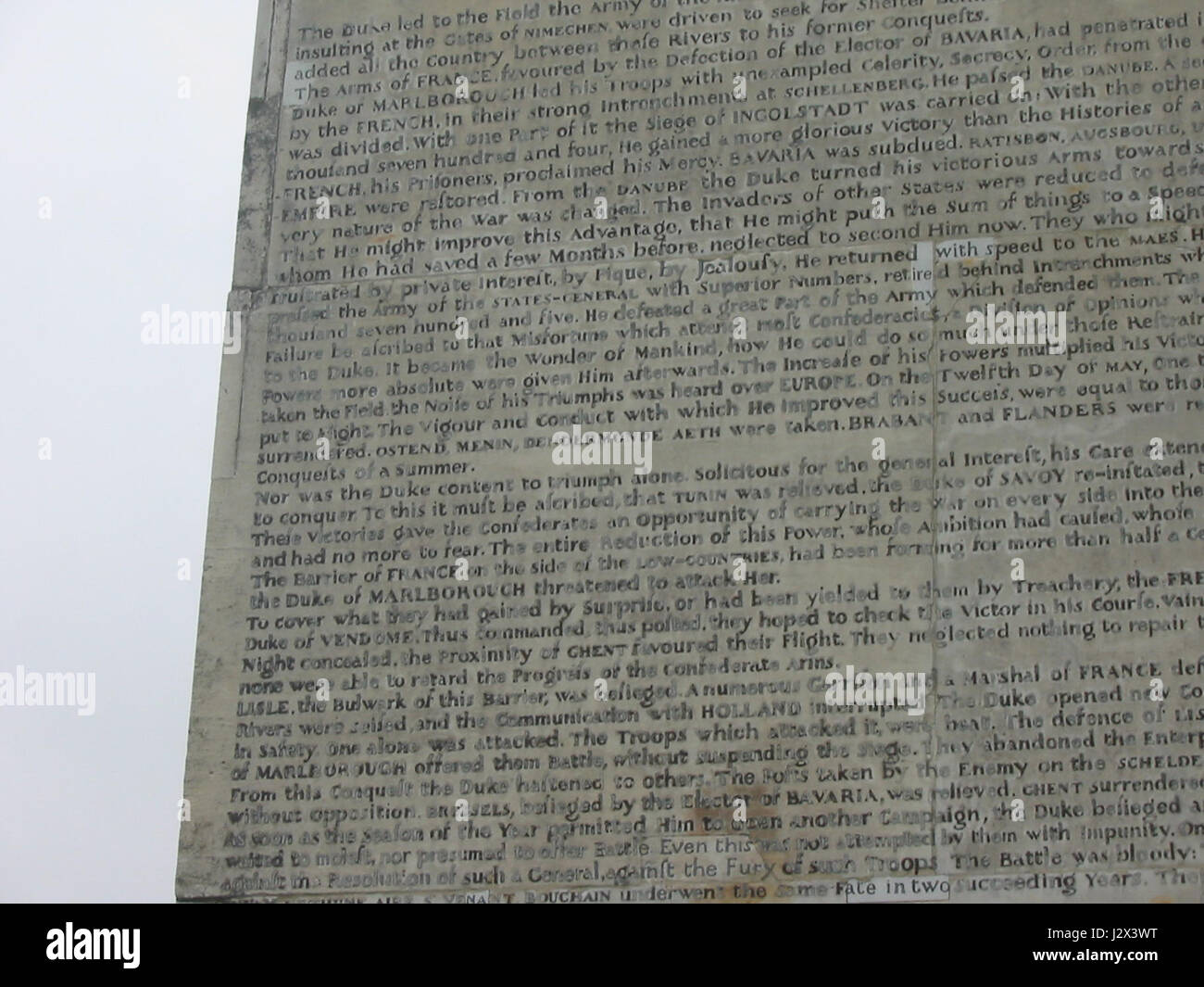 The Blenheim Column is an important monument dedicated to the Battle of ...