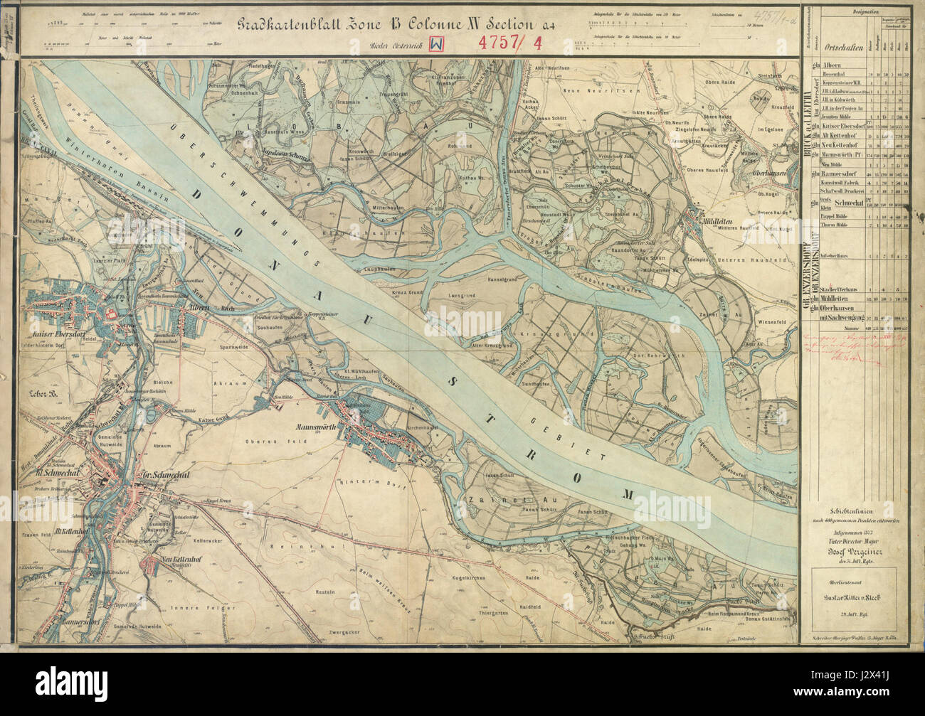 Schwechat area map hi-res stock photography and images - Alamy
