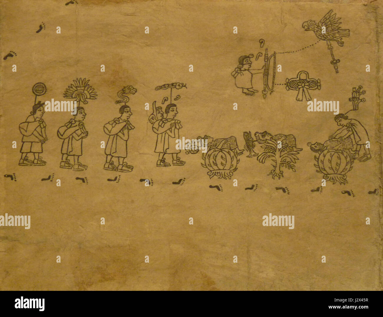 The Boturini Codex is a manuscript from the 16th century, documenting ...