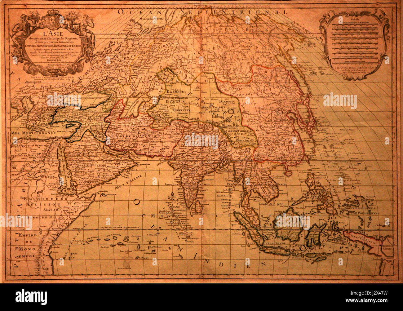 This likely refers to an artwork or print depicting scenes from Asia ...