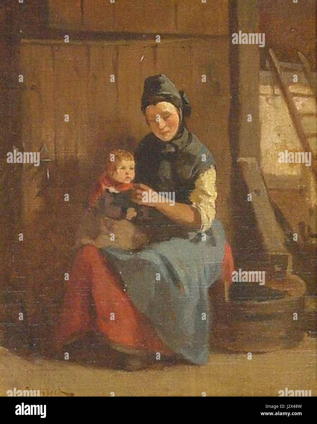 Breitbach Junge Mutter mit ihrem Kleinkind Stock Photo - Alamy