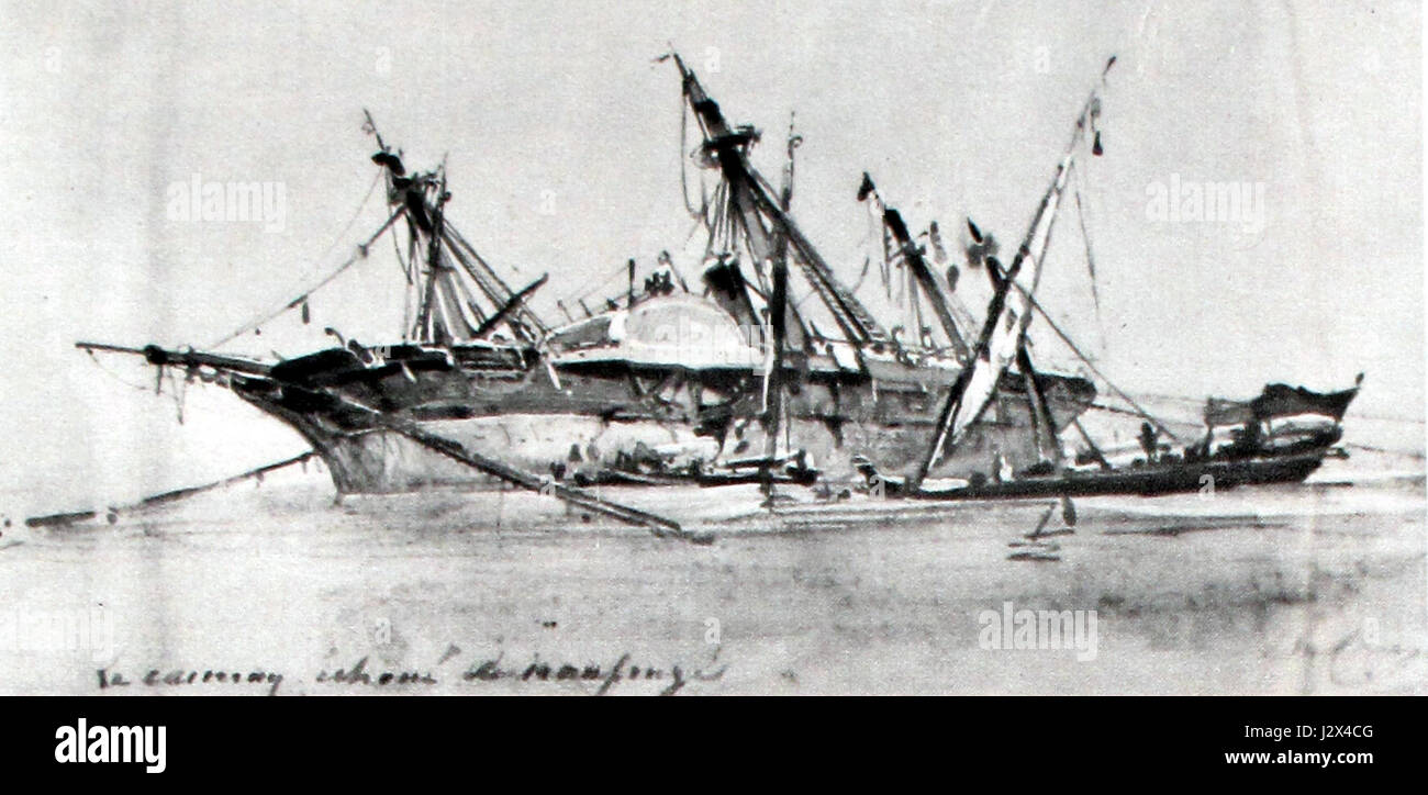 Caiman 18 March 1854-Chagot-img 3116 Stock Photo - Alamy
