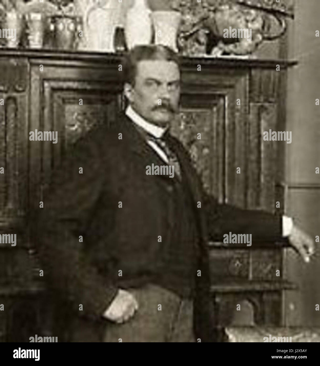 Albert Edelfelt. in his studio Stock Photo - Alamy