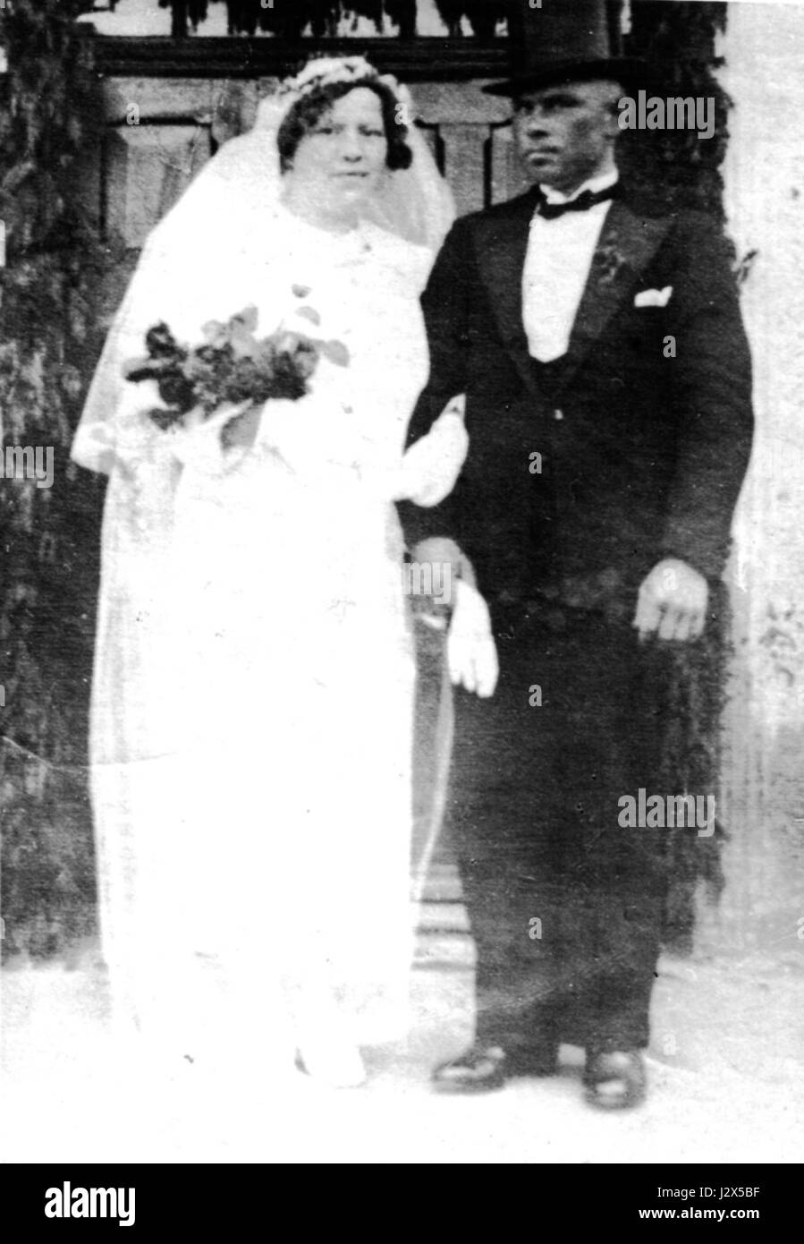 Brautpaar wedding marriage 1900 Stock Photo - Alamy