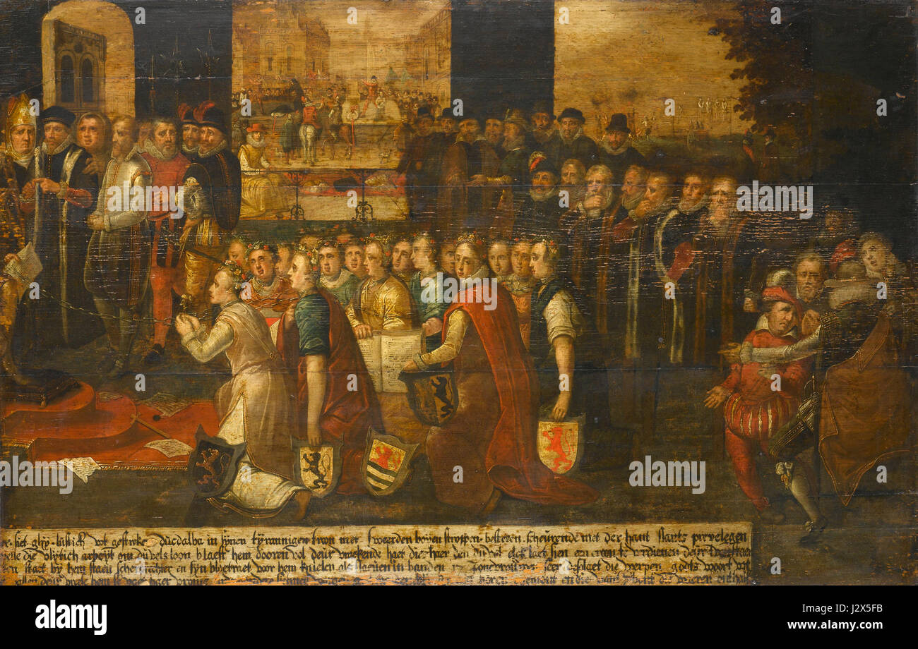 This allegorical work depicts the tyranny of the Duke of Alba in the ...