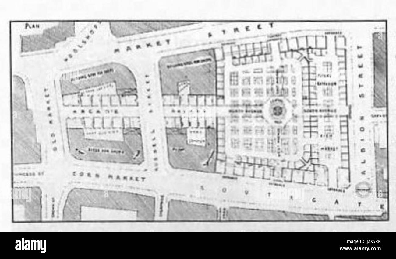The original floorplan of Borough Market in London, showcasing the ...