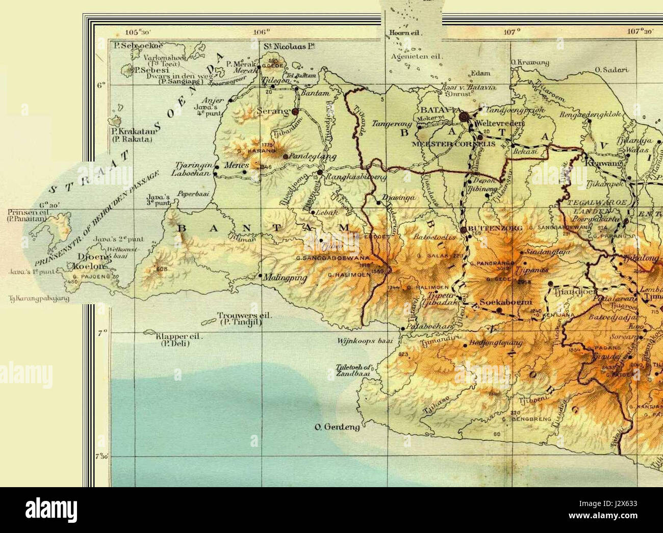 Map of banten hi-res stock photography and images - Alamy