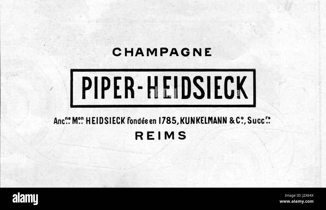 The Piper-Heidsieck 1923 Champagne is a vintage sparkling wine produced ...