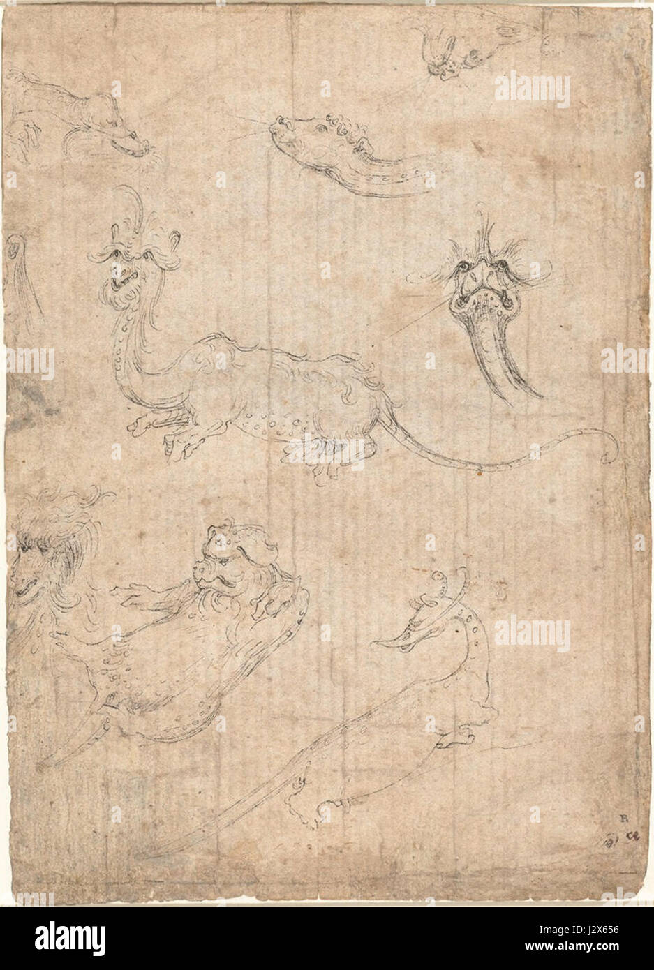 This sheet, created by an anonymous artist between 1390-1410, features ...