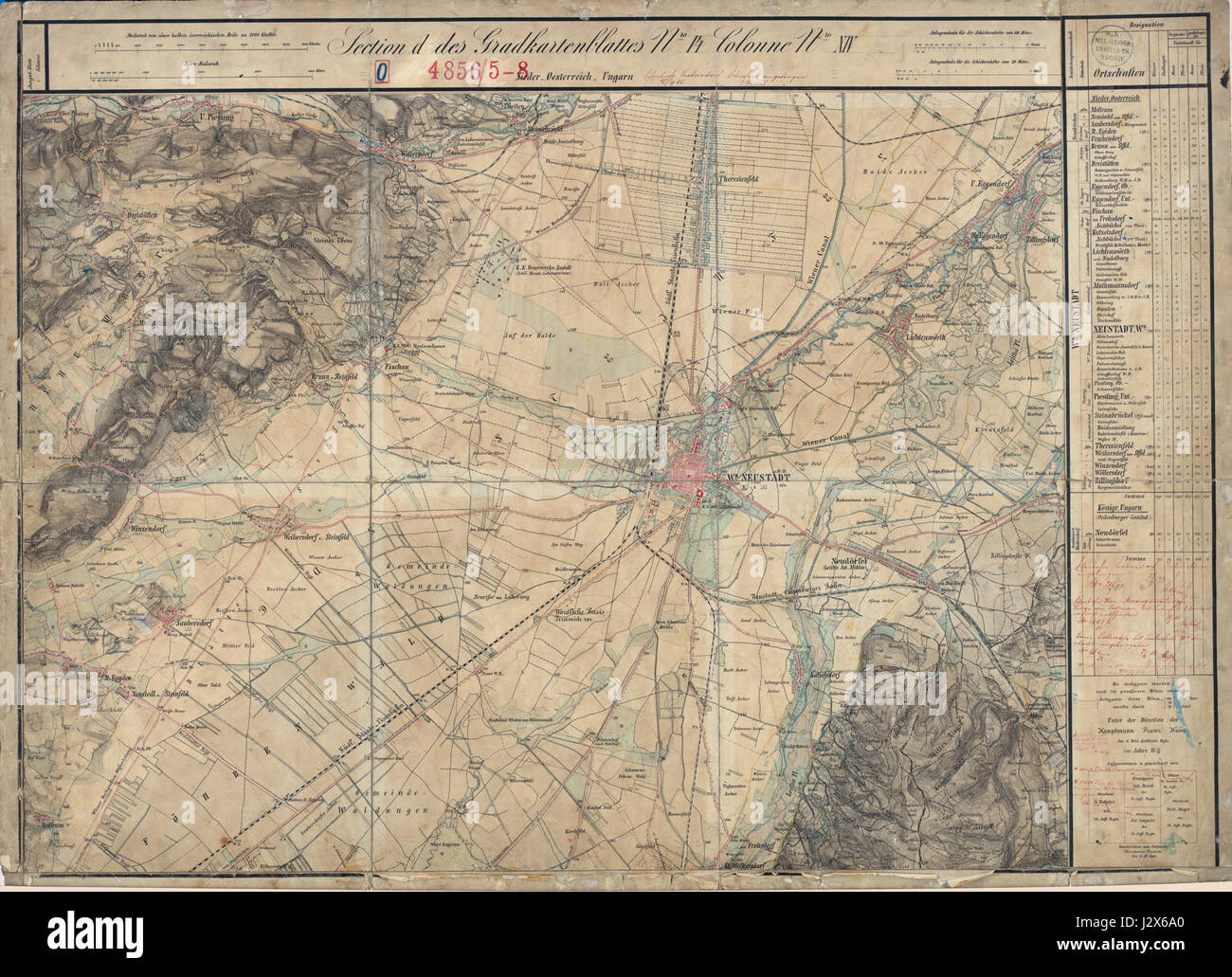 Map of wiener neustadt hi-res stock photography and images - Alamy