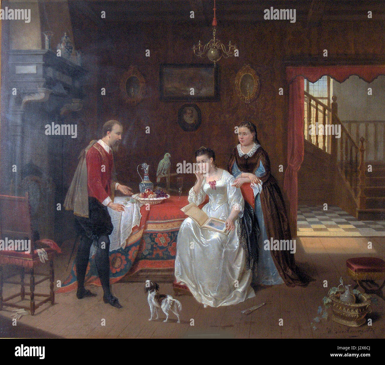 The image is a portrait of Alexis Van Hamme, a significant figure from ...