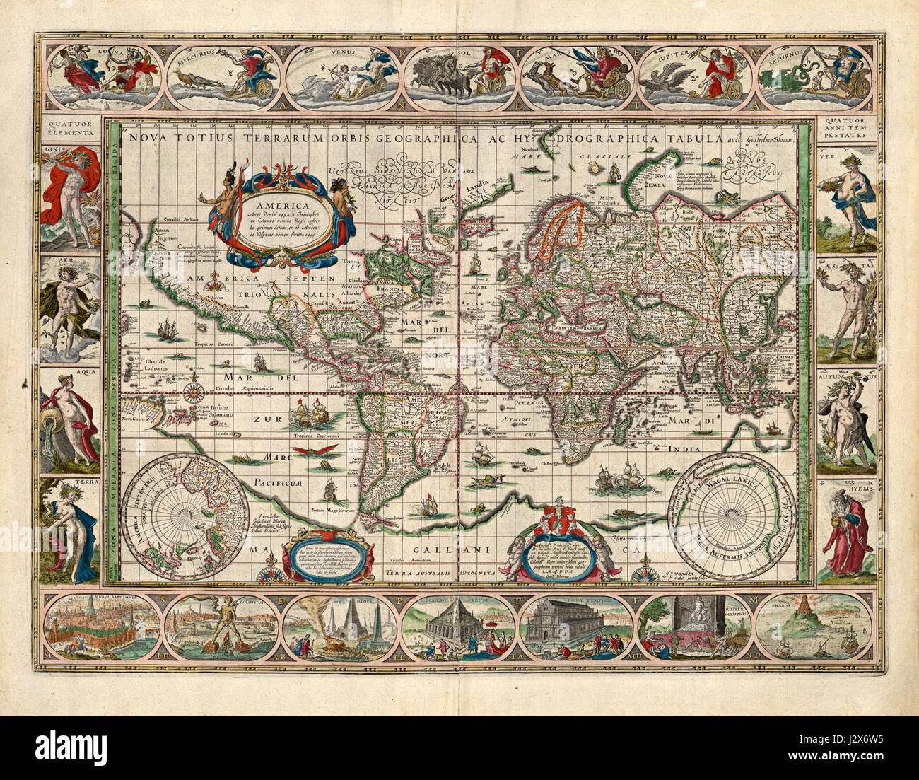 The 1635 map 'Nova Totius Terrarum Orbis Geographica ac Hydrographica ...