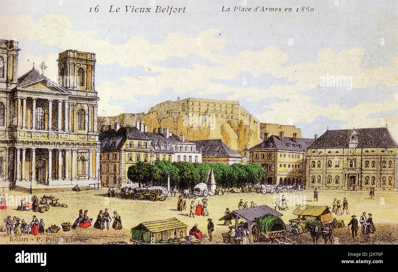 This 1860 watercolor painting of Belfort captures the townâ€™s ...