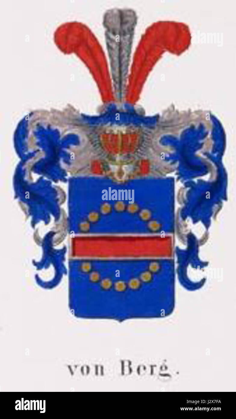 The Berg Coat of Arms represents a heraldic design used by the Berg ...