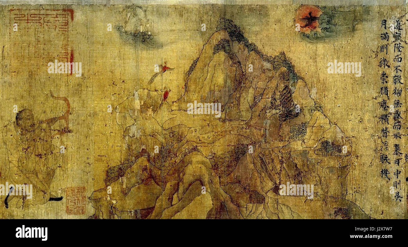 The Admonitions Scroll is a famous Chinese painting, often attributed ...