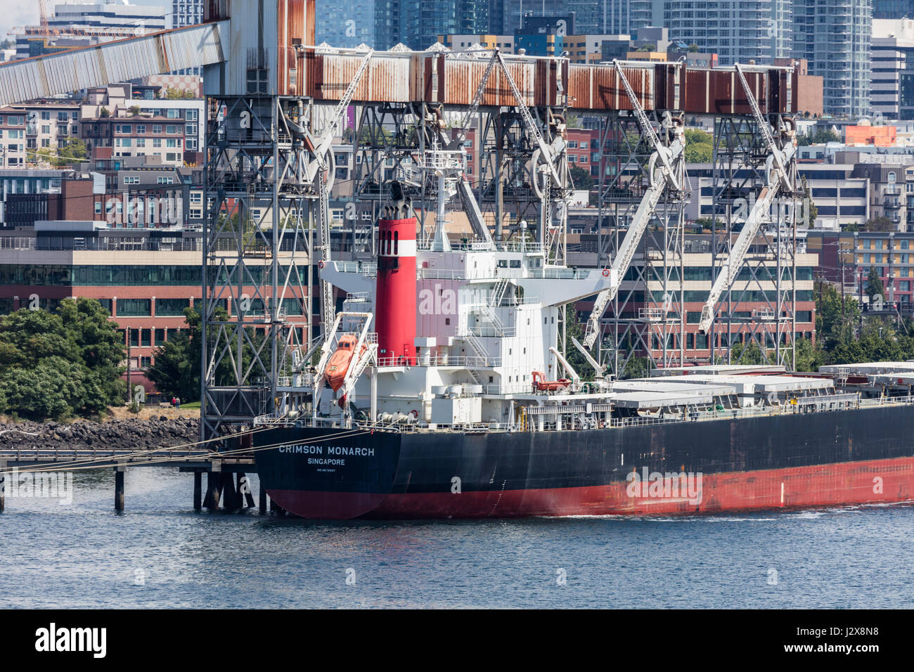 City of Seattle, Washington and its busy port Stock Photo - Alamy